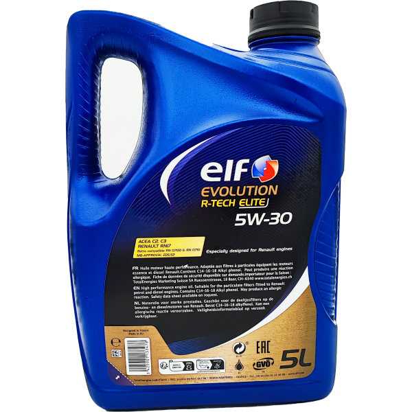 Elf Evolution R-Tech RN17 5W-30 Motoröl 5l